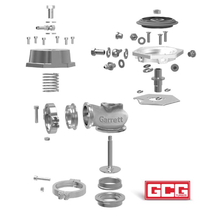 60mm External Wastegate Kit Garrett GVW - Red