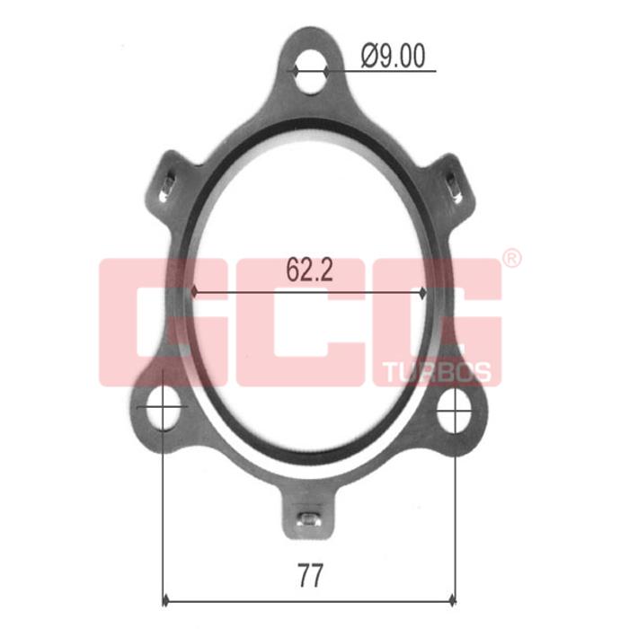 permaseal gasket turbine outet toyota 1kd ftv 2kd ftv aatur035