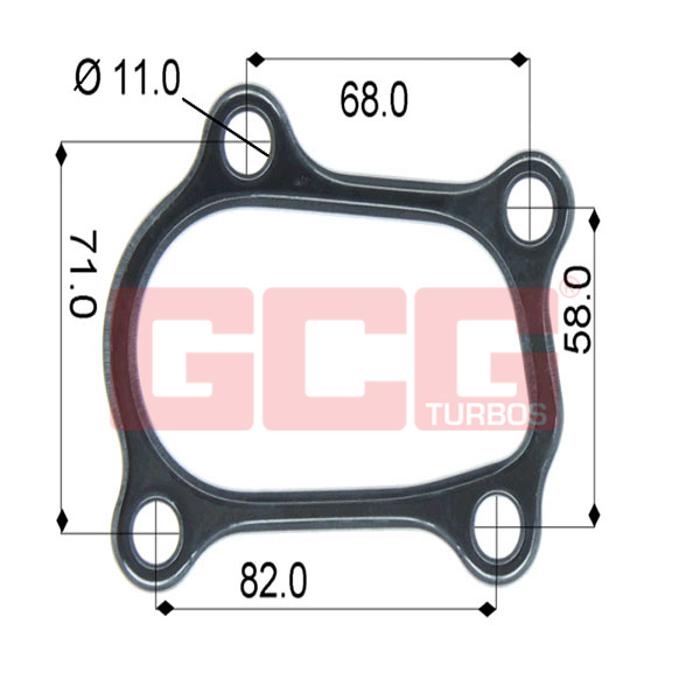 permaseal gasket turbine outlet nissan patrol y61 rd28t 701196 5007s ...