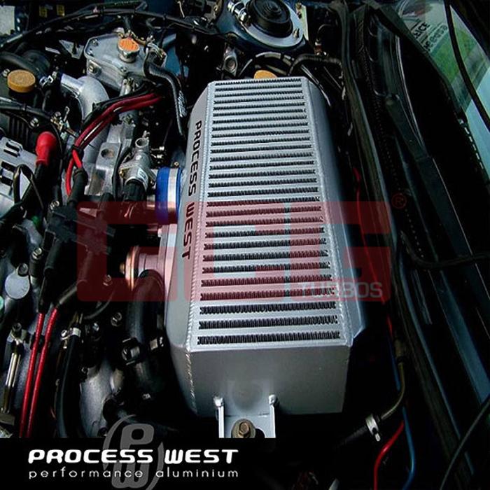 Process West Intercooler Kit Top Mount Subaru WRX/STi 1999-2000 (Black ...